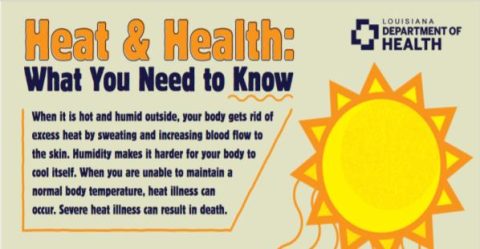 Louisiana Department of Health Launches New Resources to Combat Heat ...
